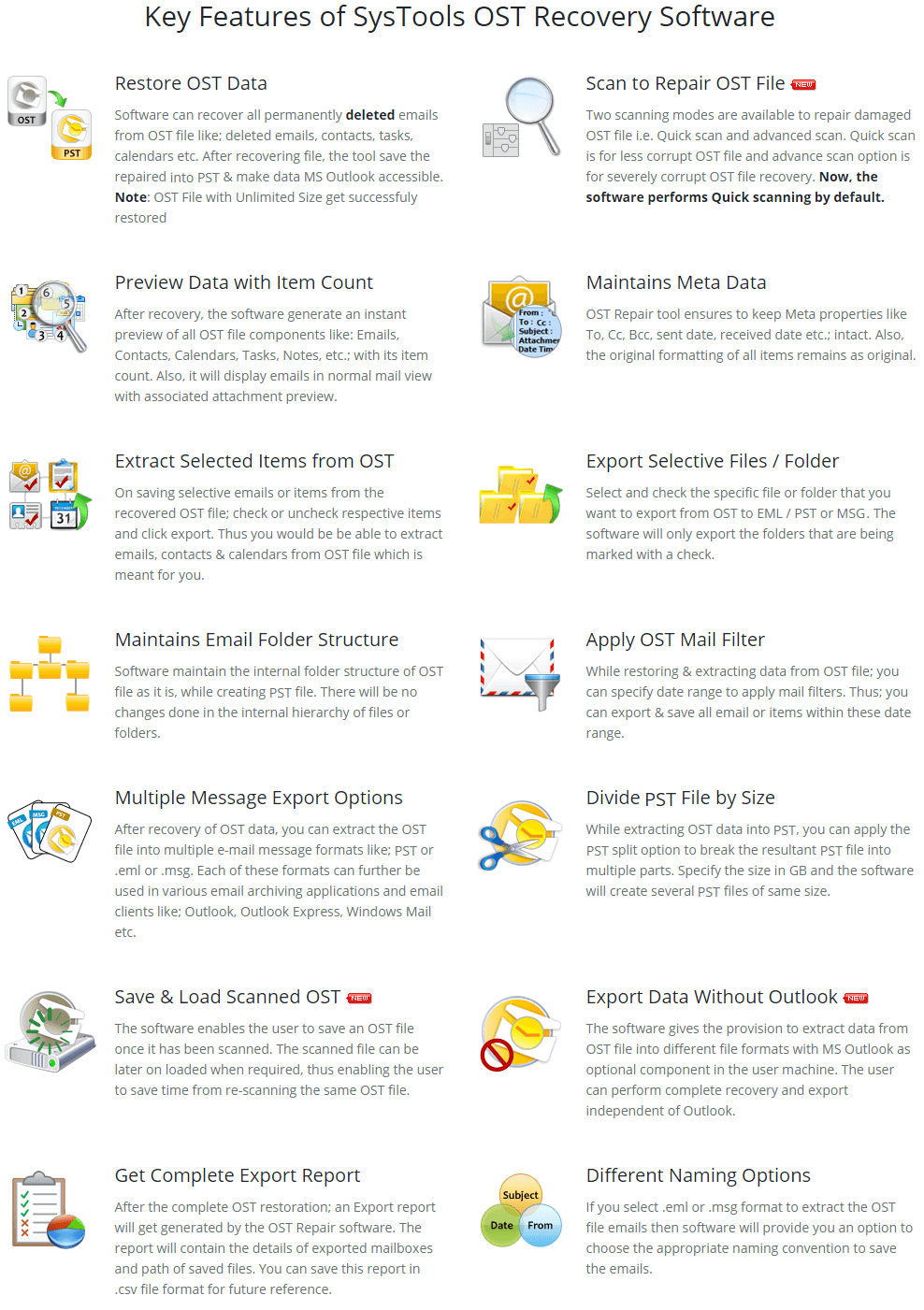 Code promo SysTools OST Recovery : 20% de remise (100% Erfolgsquote)